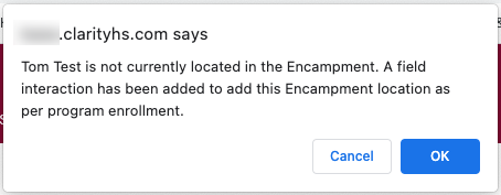 Enrolling Clients in Encampment Programs